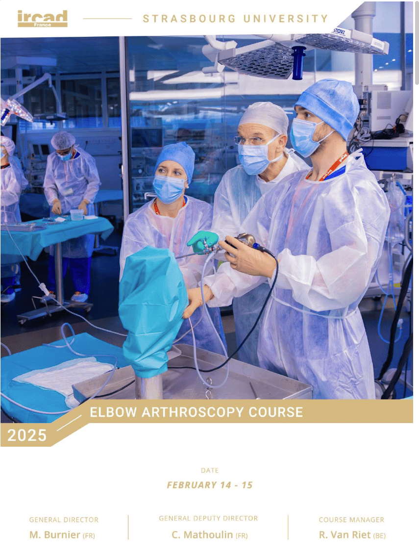 ELBOW ARTHROSCOPY COURSE 2025 - IRCAD - Var Membre Supérieur